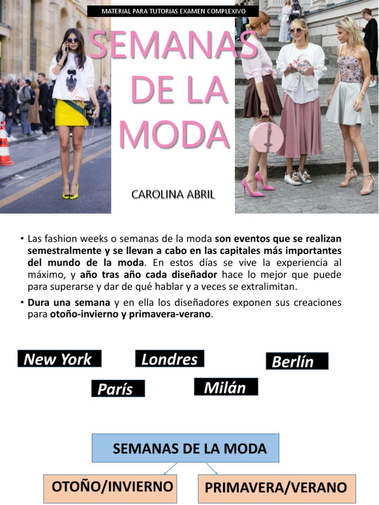 Semana de La Moda | PDF | Ropa | Moda