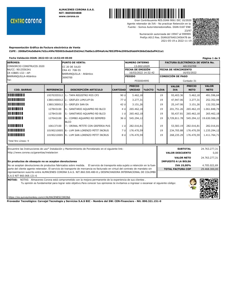 Factura de Venta | PDF