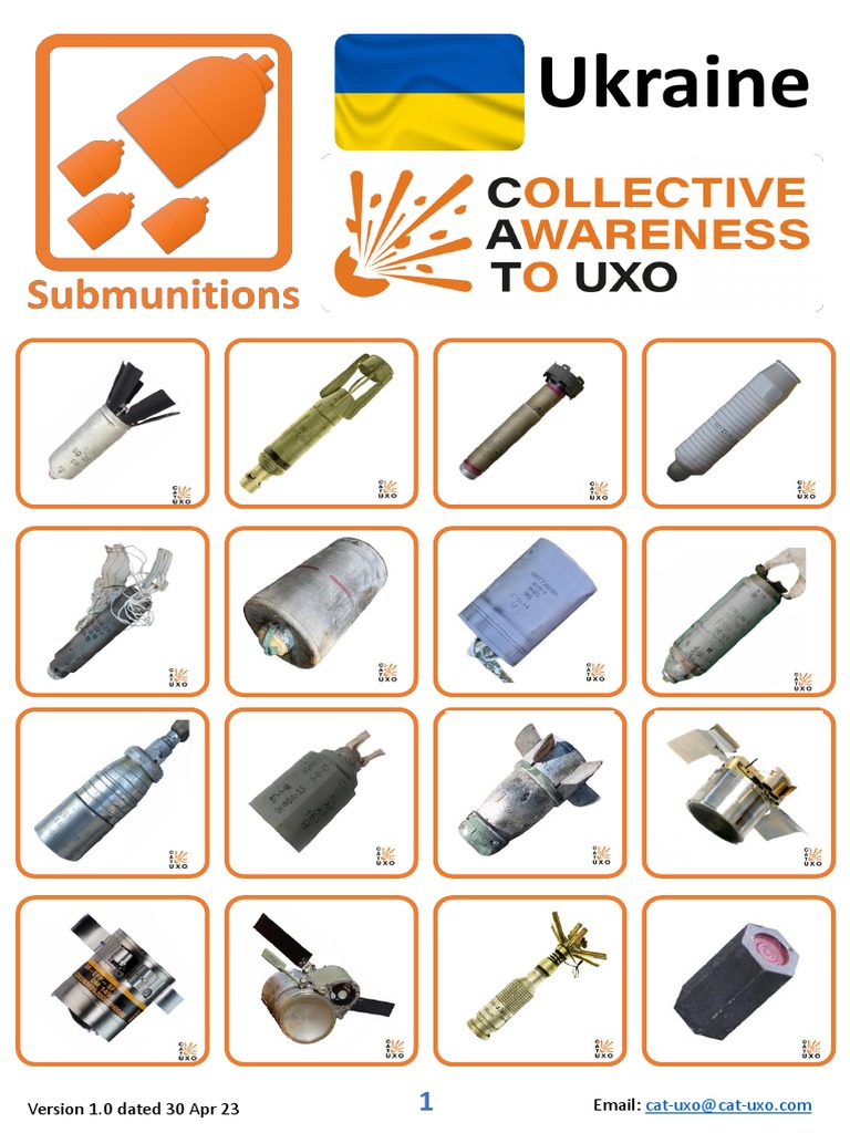 Ukraine Submunitions - CAT-UXO Ver 01-1 | PDF | Cluster Munition ...