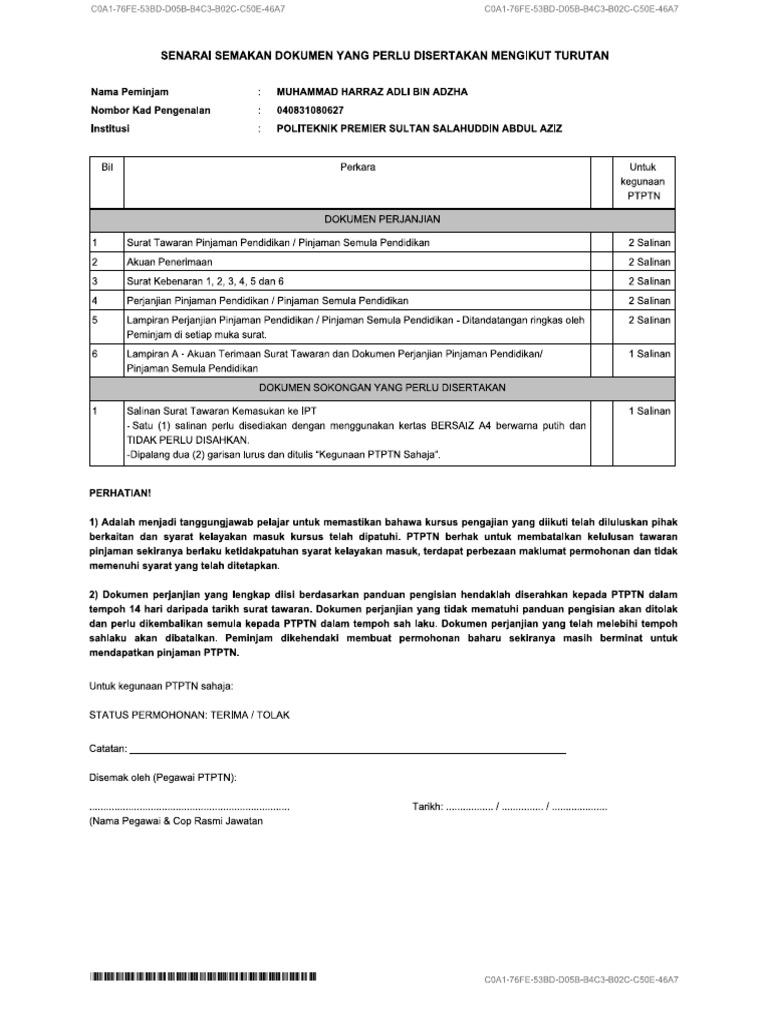 ptptn 1 | PDF