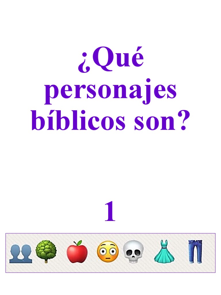 Personajes y historias bíblicas | PDF