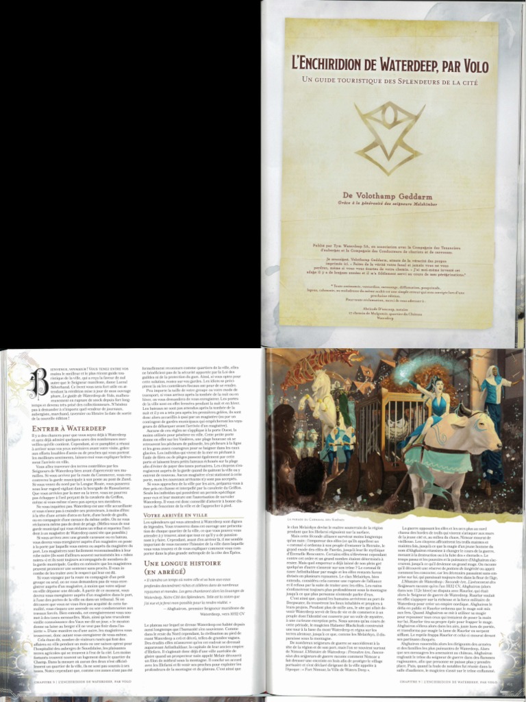 Guide de Volo Waterdeep | PDF