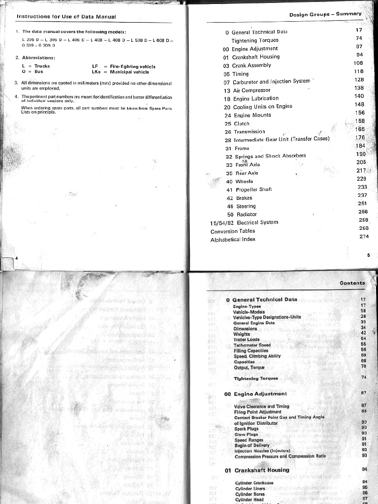 Manual de Taller Mercedes-Benz 206 306 309 406 408 508 608 Mas Completo | PDF