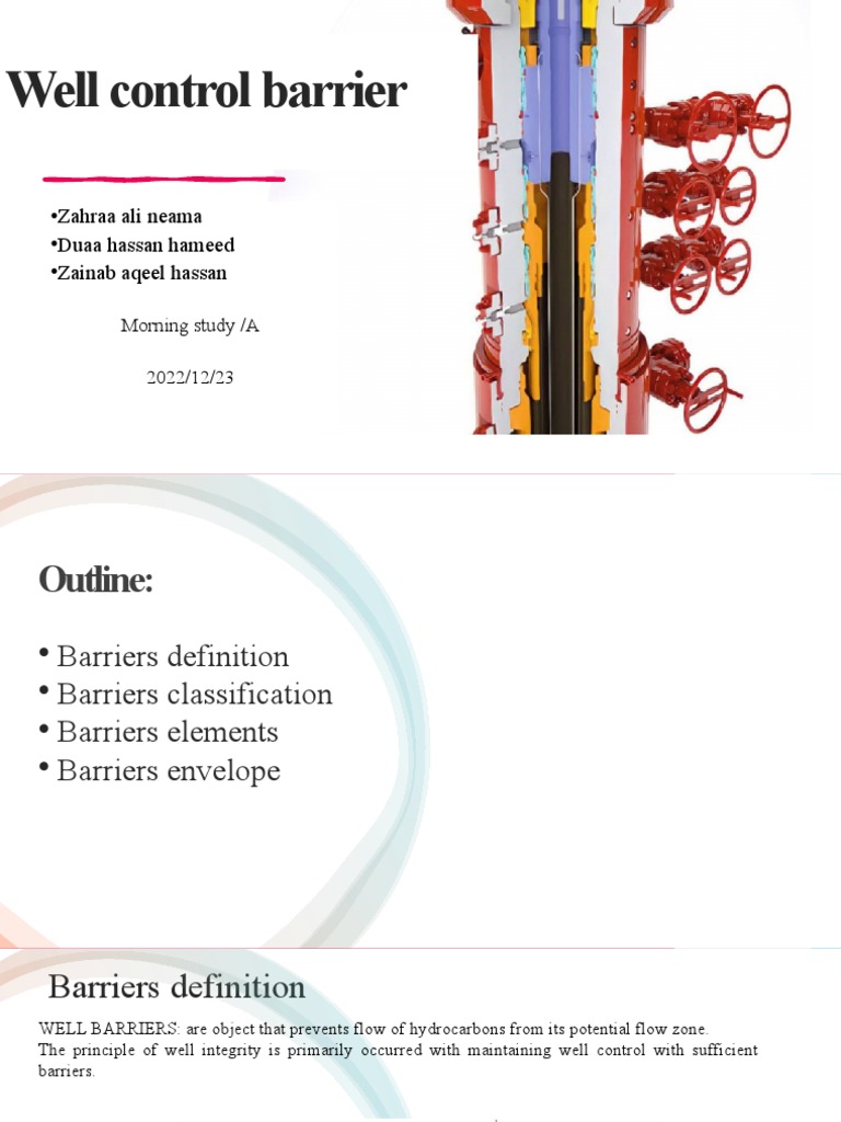 Barrier (Well Control) 1 | PDF | Casing (Borehole) | Valve