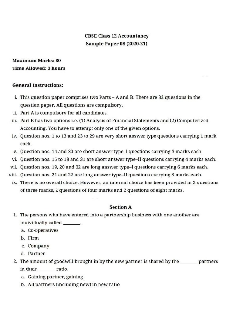 Class 12 Acc CH 2 | PDF