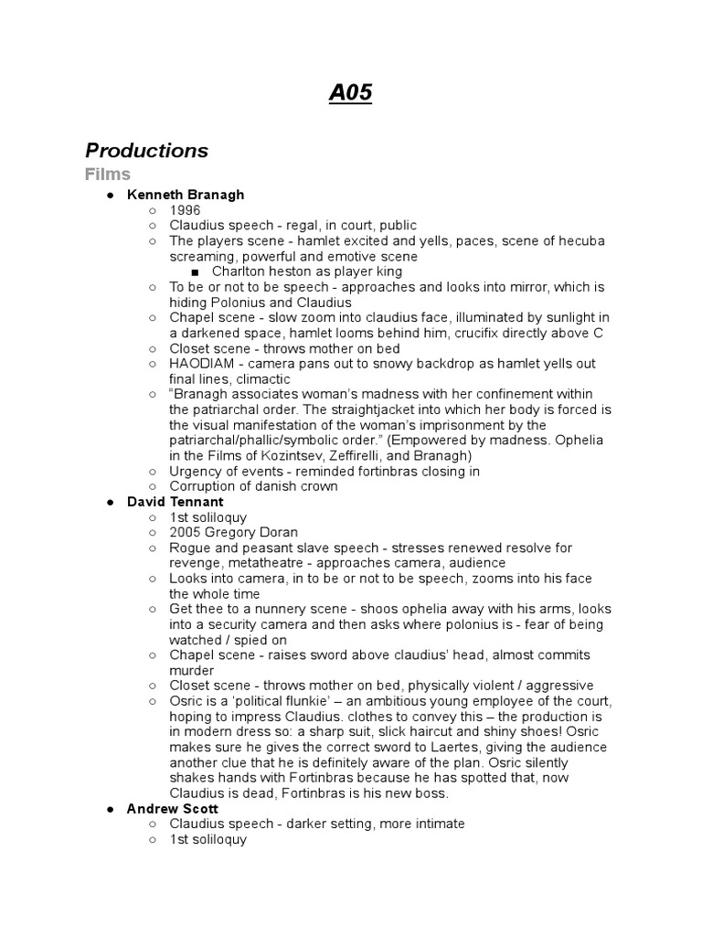 A05 Hamlet | PDF | Hamlet | Jester