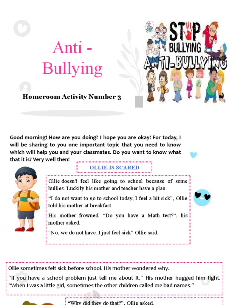 Anti Bullying Powerpoint Presentation | PDF | Bullying