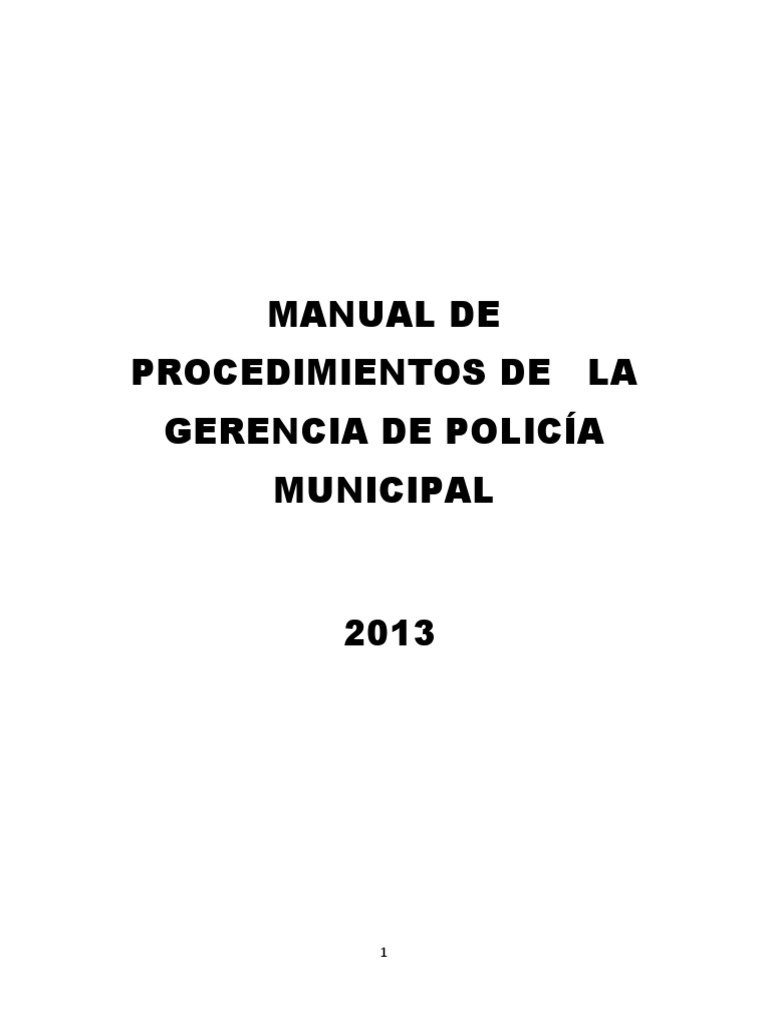 Mapro Policia Municipal | PDF | Policía | Justicia