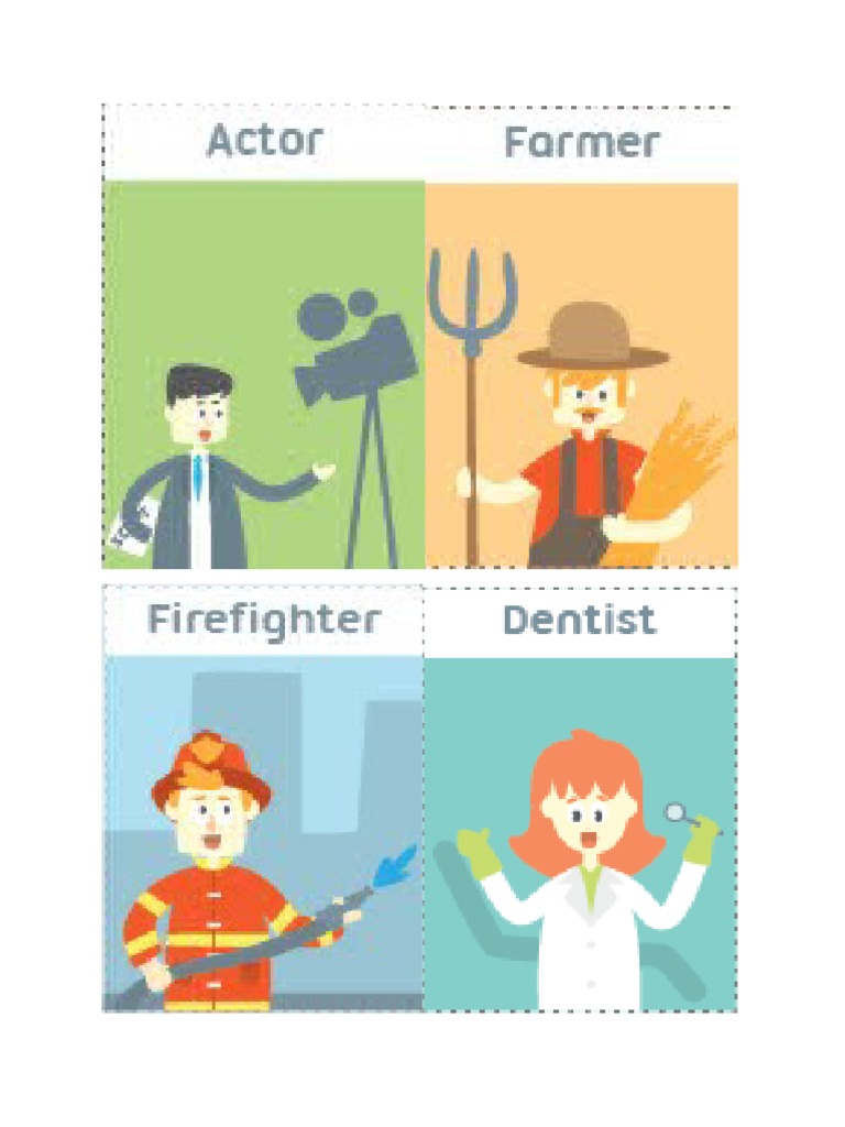 Jobs Flash Cards | PDF