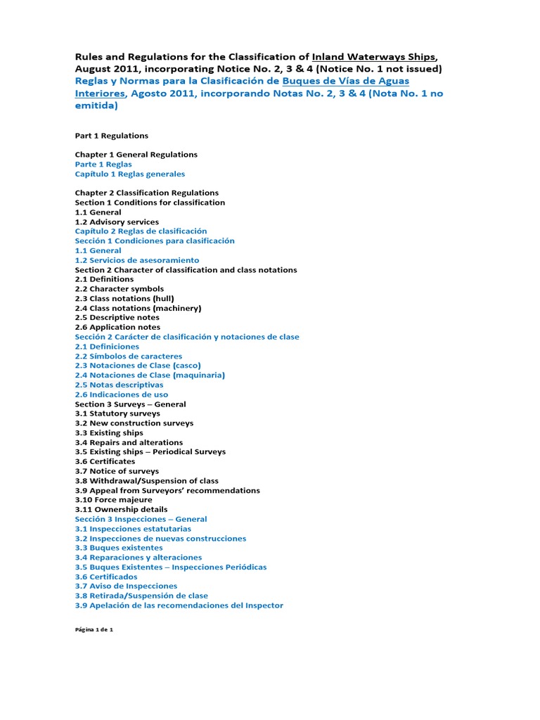 Indice - Rules and Regulations For The Classification of Inland ...