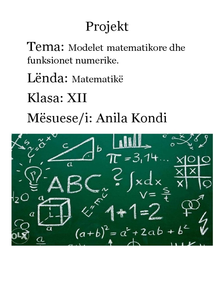 Matematika Projekt Funksionet | PDF