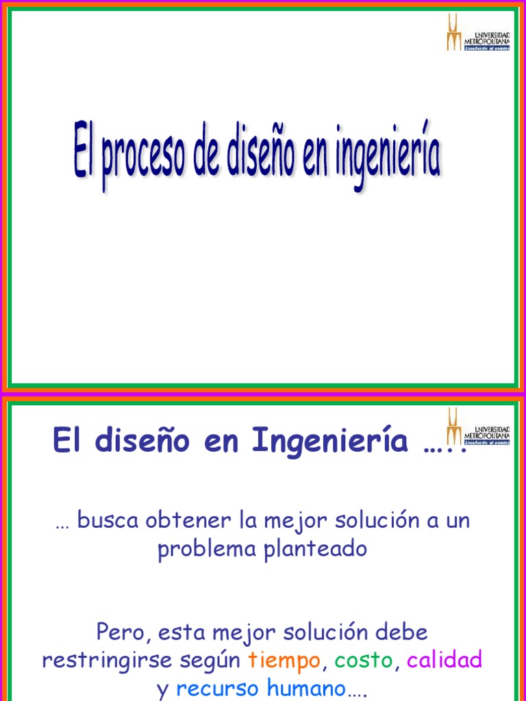El Proceso de Diseño en Ingeniería | PDF