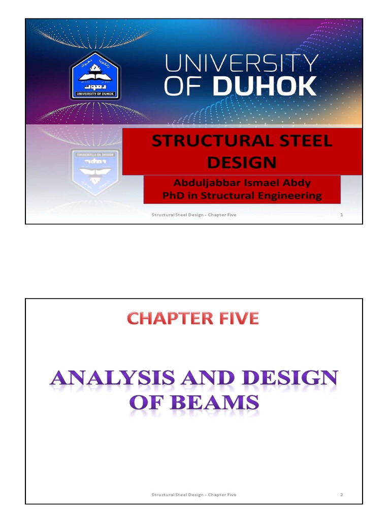 Structural Steel Design Chapter 5 | PDF | Beam (Structure) | Bending