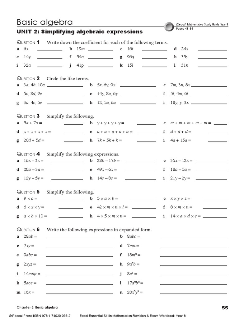 Basic Algebra | PDF | Elementary Mathematics | Algebra