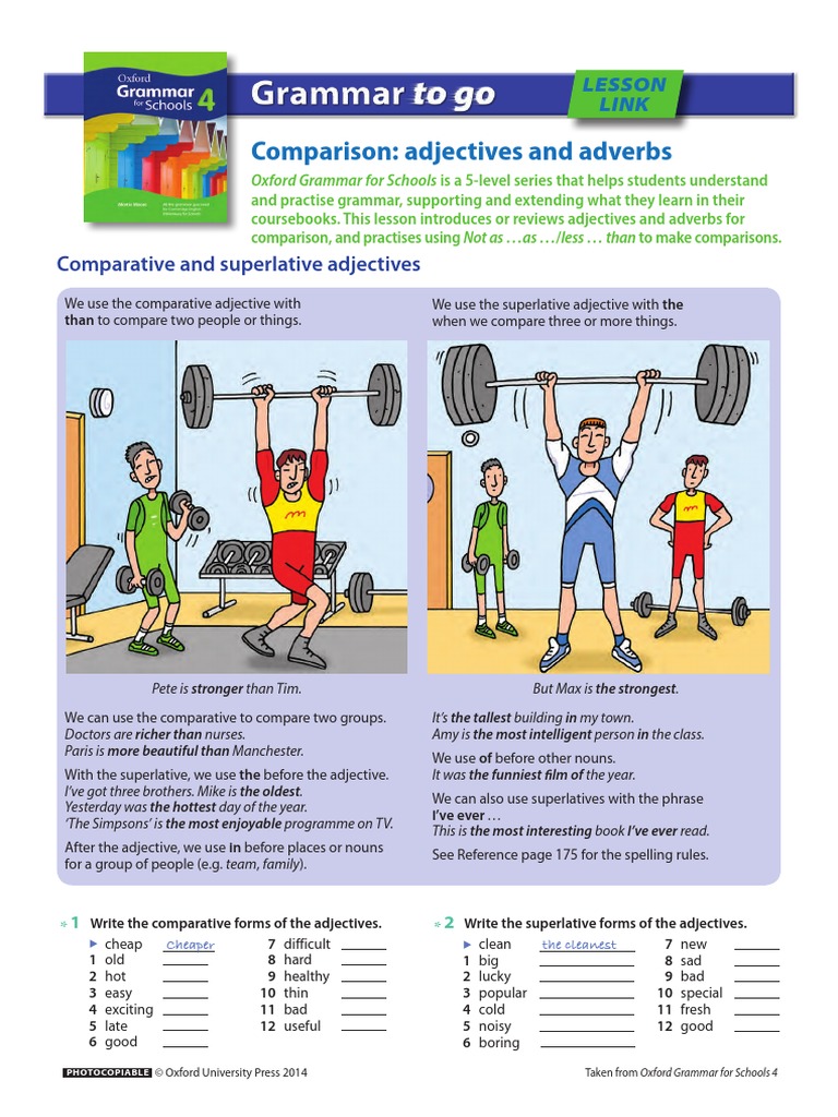 COMPARATIVE AND SUPERLATIVE - OUP - g2g - Jan14 - Ogs4 - Print ...