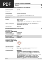 Ficha Tecnica y Hoja de Seguridad Axion Liquído | PDF | Agua | Química