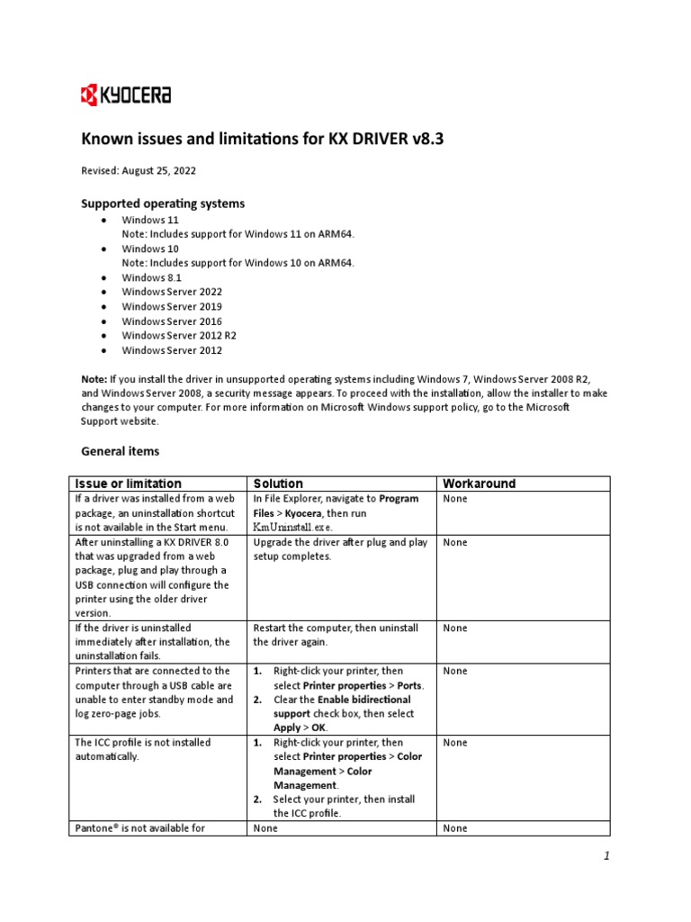 KX Driver v83 Readme | Download Free PDF | Microsoft Windows | Device ...