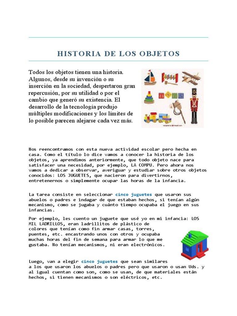 Historia de Los Objetos | PDF