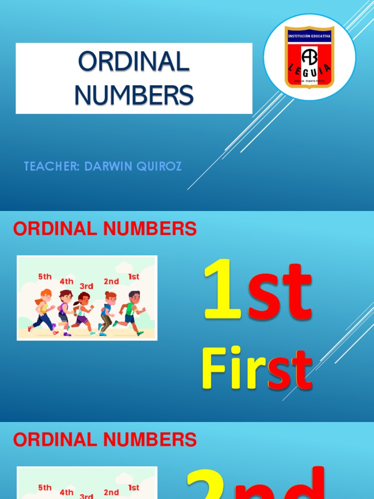 Ordinal Numbers | PDF