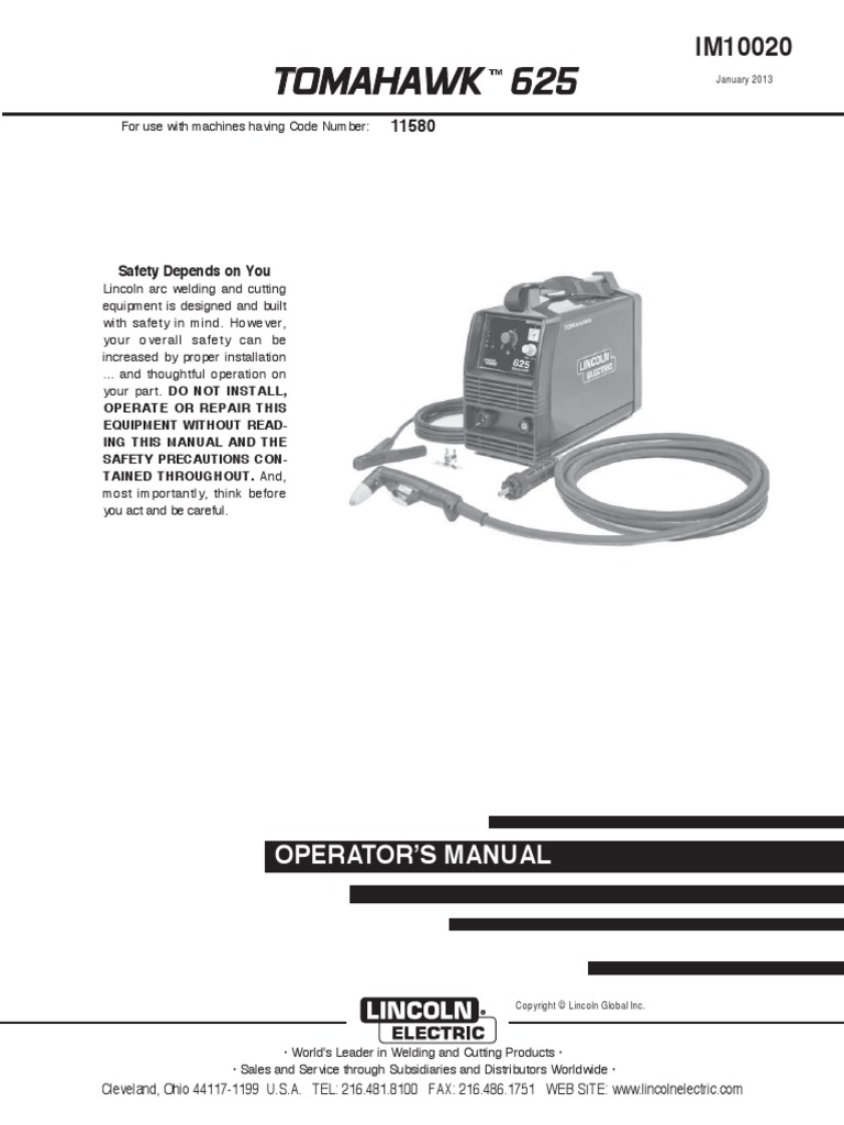 Lincoln Electric 625 OIPM | PDF | Electric Arc | Welding