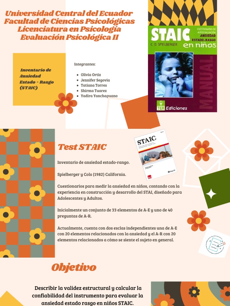 Inventario STAIC para Evaluar Ansiedad Infantil | PDF | Ansiedad ...