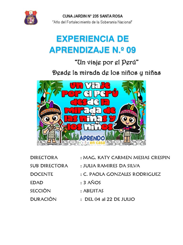 Experiencia de Aprendizaje N°09 Un Viaje Por El Peru | PDF | Perú | Jesús