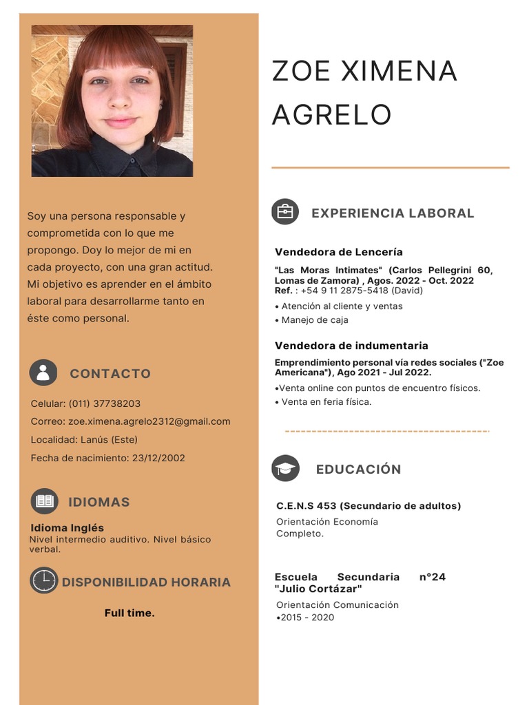 CV Zoe Ximena Agrelo.pdf.pdf | PDF