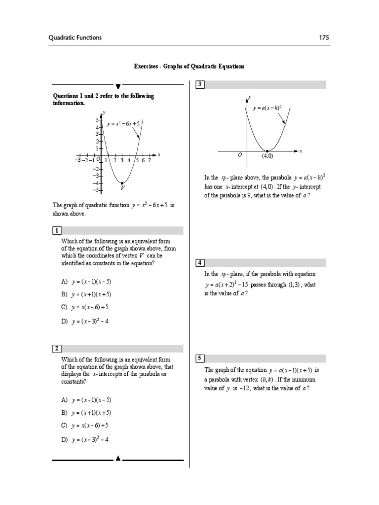 Quad Practice | PDF | Quadratic Equation | Equations