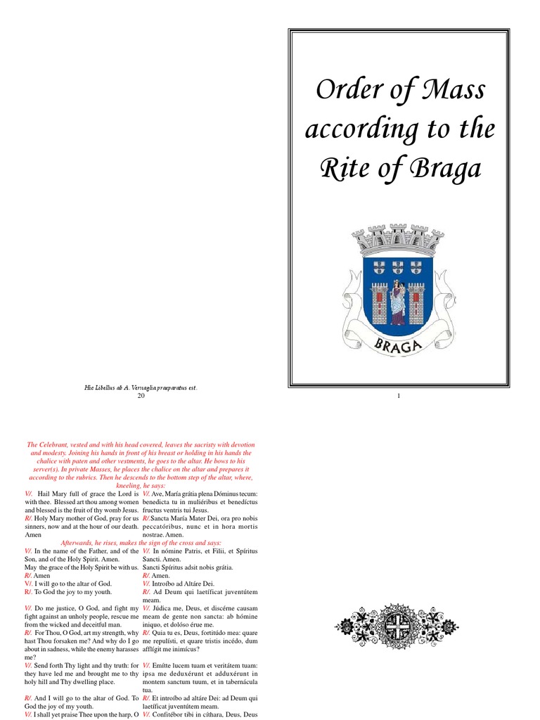 Braga Rite Order of Mass | PDF | Religion & Spirituality