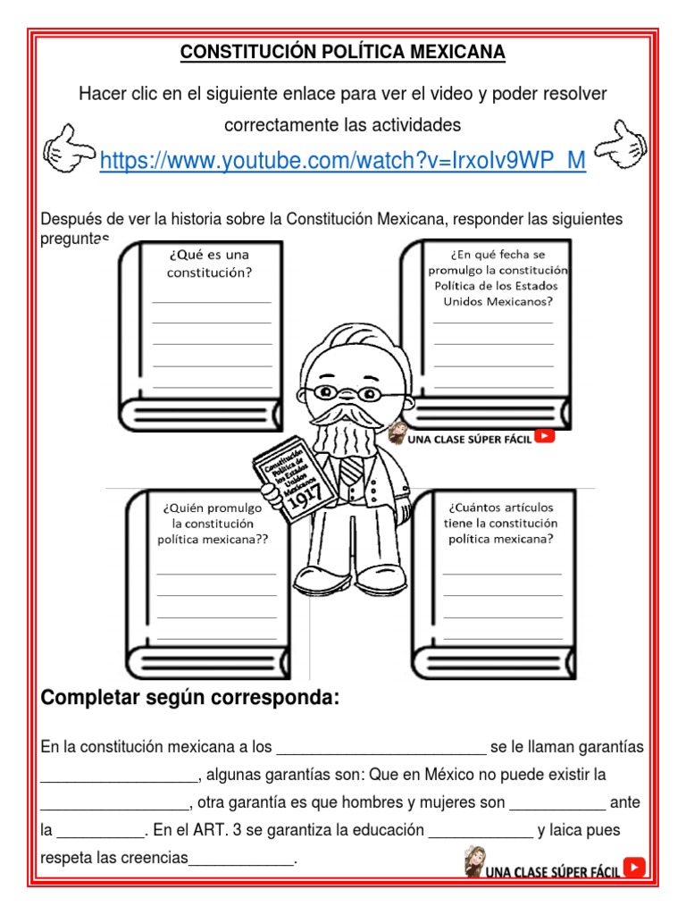 Actividad Constitución Mexicana PDF | PDF
