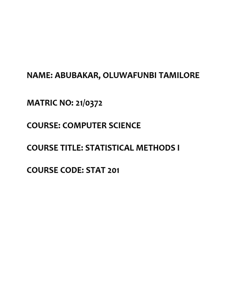 Funbi Stats Assignment-2 | PDF | Probability | Probability And Statistics