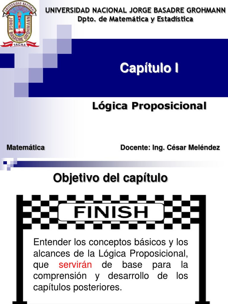 Capitulo 01. Lógica Proposicional | PDF | Proposición | Verdad