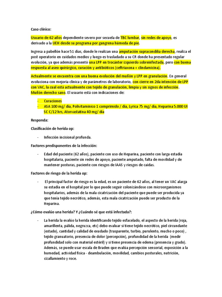 Caso Clínico QX | PDF | Herida | Causas de la muerte