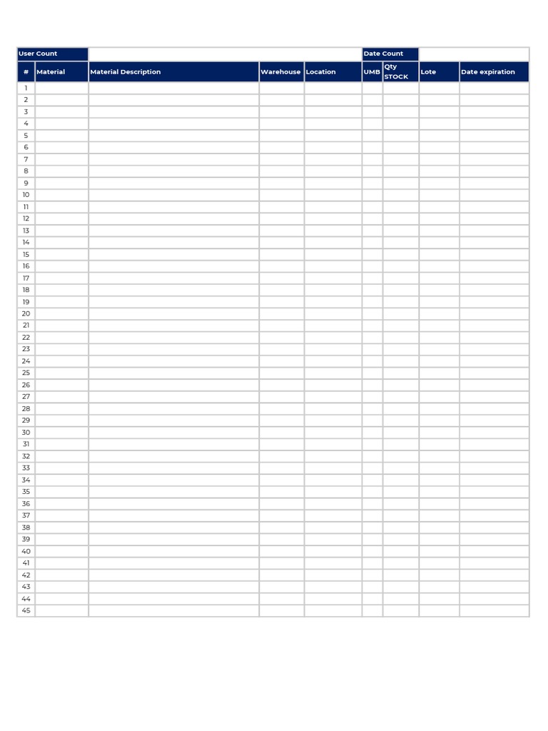 Formato Conteo Inventario PDF | PDF