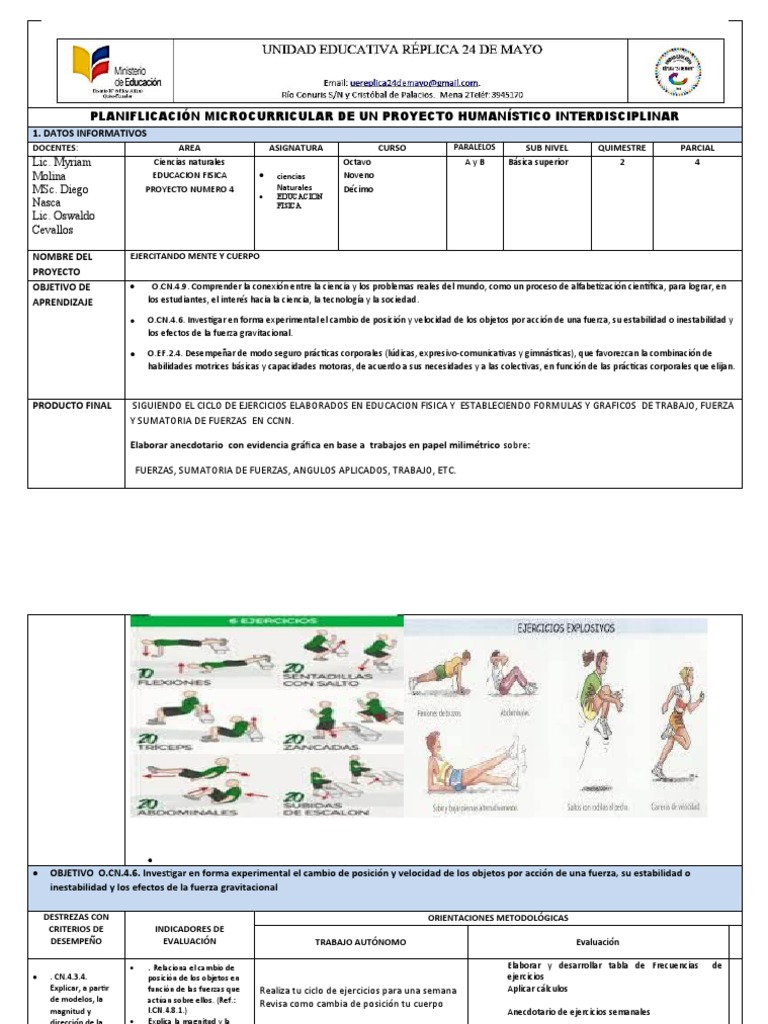 Proyecto 4 CCNN Eeff | PDF | Fuerza | Evaluación