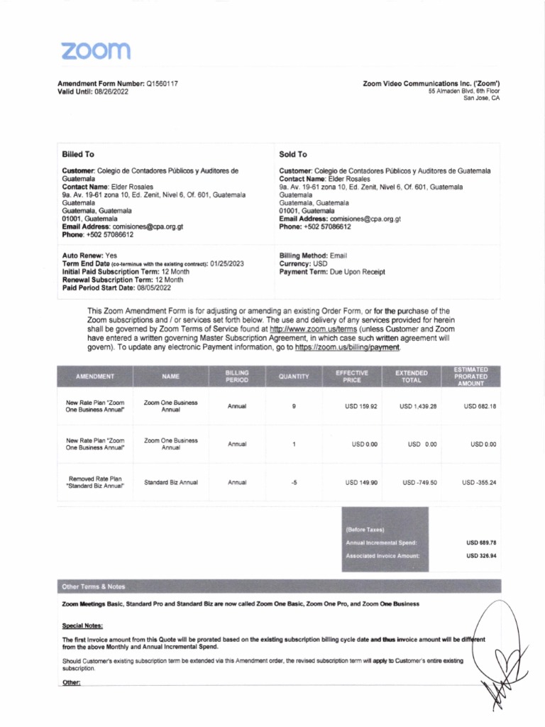 Zoom Business PDF | PDF | Value Added Tax | Invoice