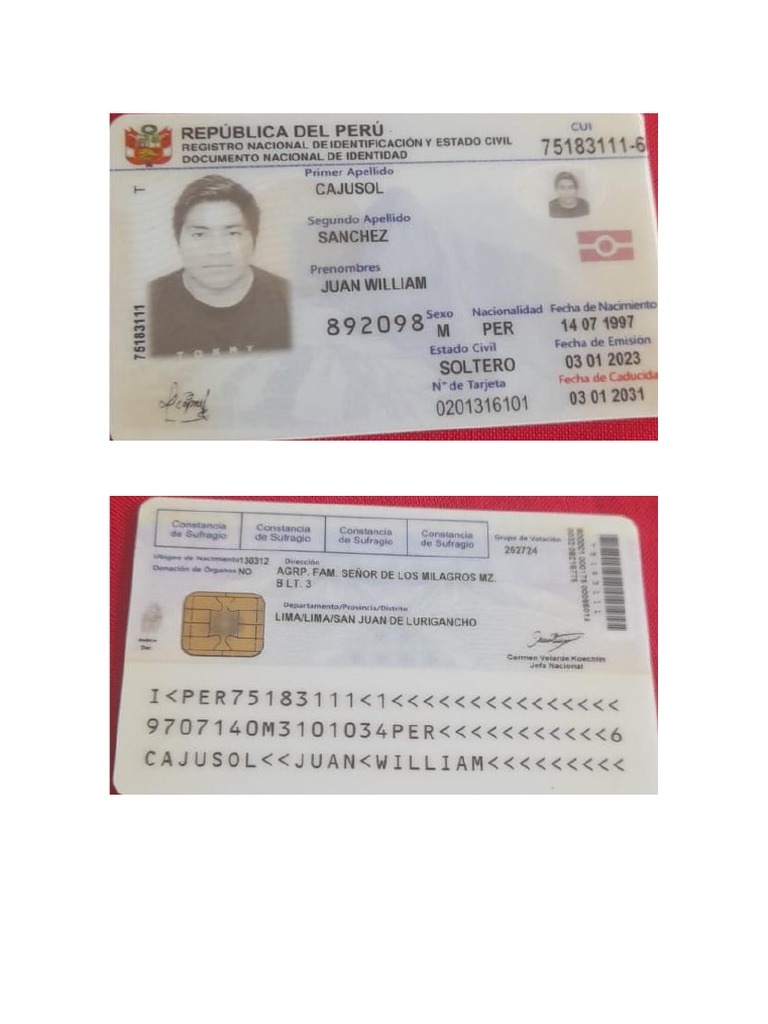 FOTOS DNI JUAN | PDF