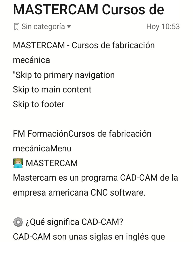 Mastercam | PDF | Control numerico | Engranaje