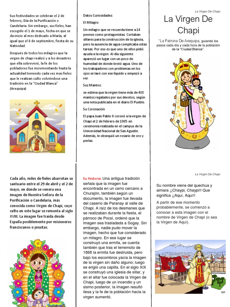 La Virgen de Chapi Mejorado - Religión | PDF | María, madre de Jesús