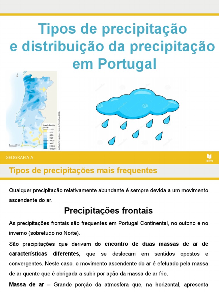 7 - A Precipitação em Portugal | PDF | Convecção | Nuvem