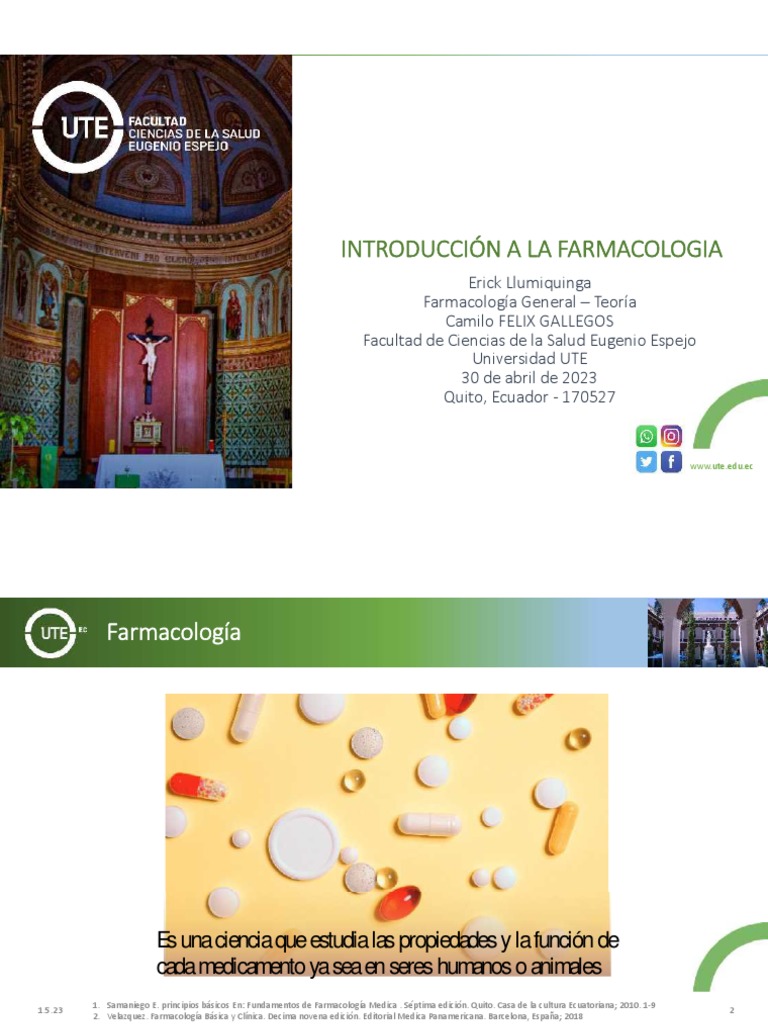 Introduccion A La Farmacologia | PDF | Farmacología | Farmacia