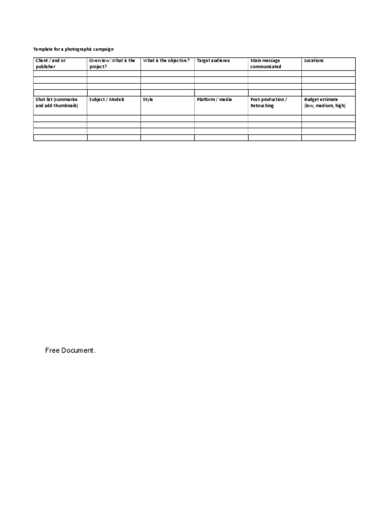 Photoshoot plan.pdf | PDF