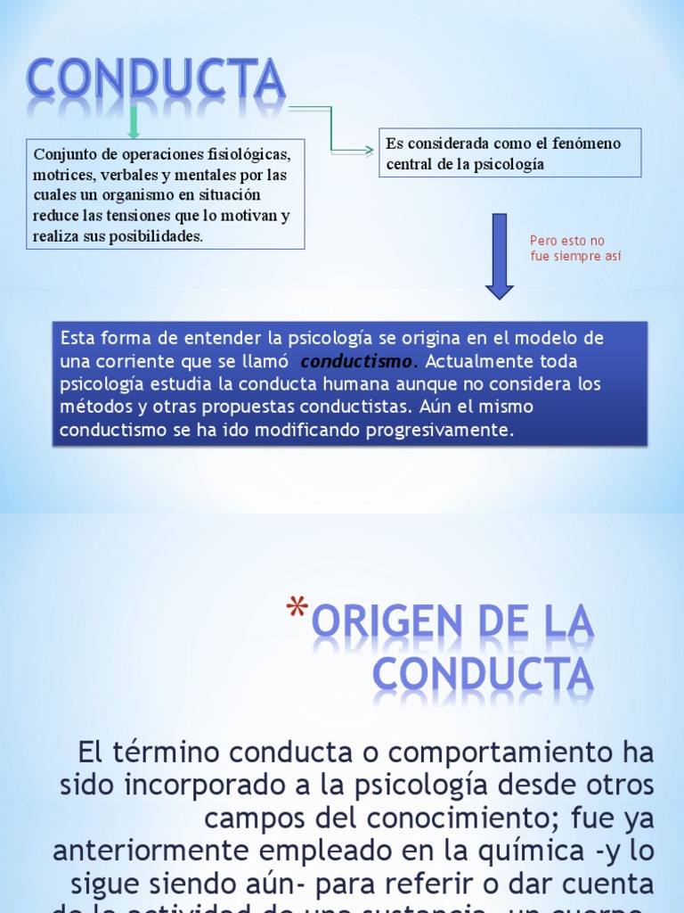 Definición y análisis de la conducta humana | PDF