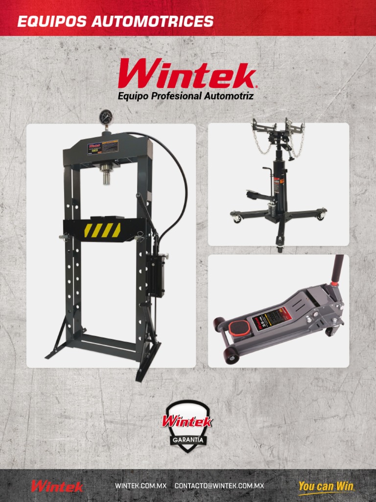 Equipo-Automotriz-Wintek (1) | PDF | Hidráulica | Bomba