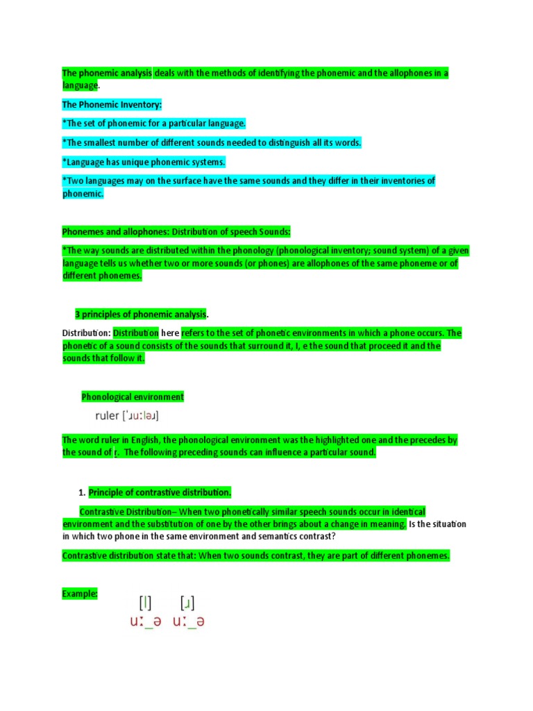 Phonemic Analysis | Download Free PDF | Phoneme | Phonology