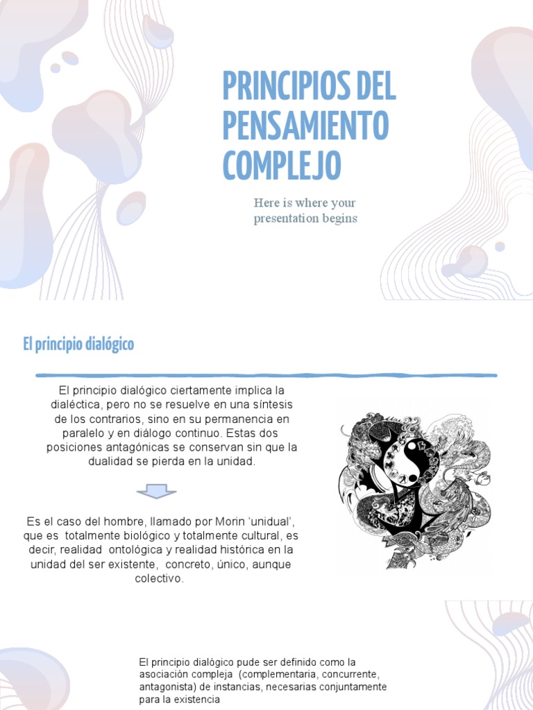 Principios Del Pensamiento Complejo | PDF | Pensamiento | Complejidad