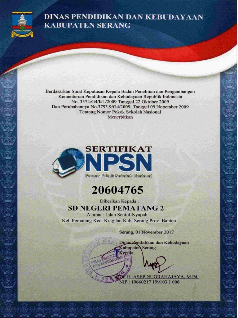 NPSN Sekolah | PDF