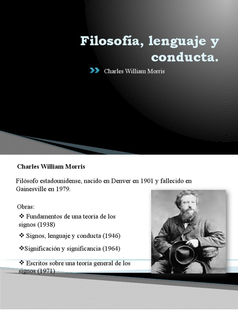Semiótica y Signos en Morris | PDF | Teorías filosóficas | Comunicación ...