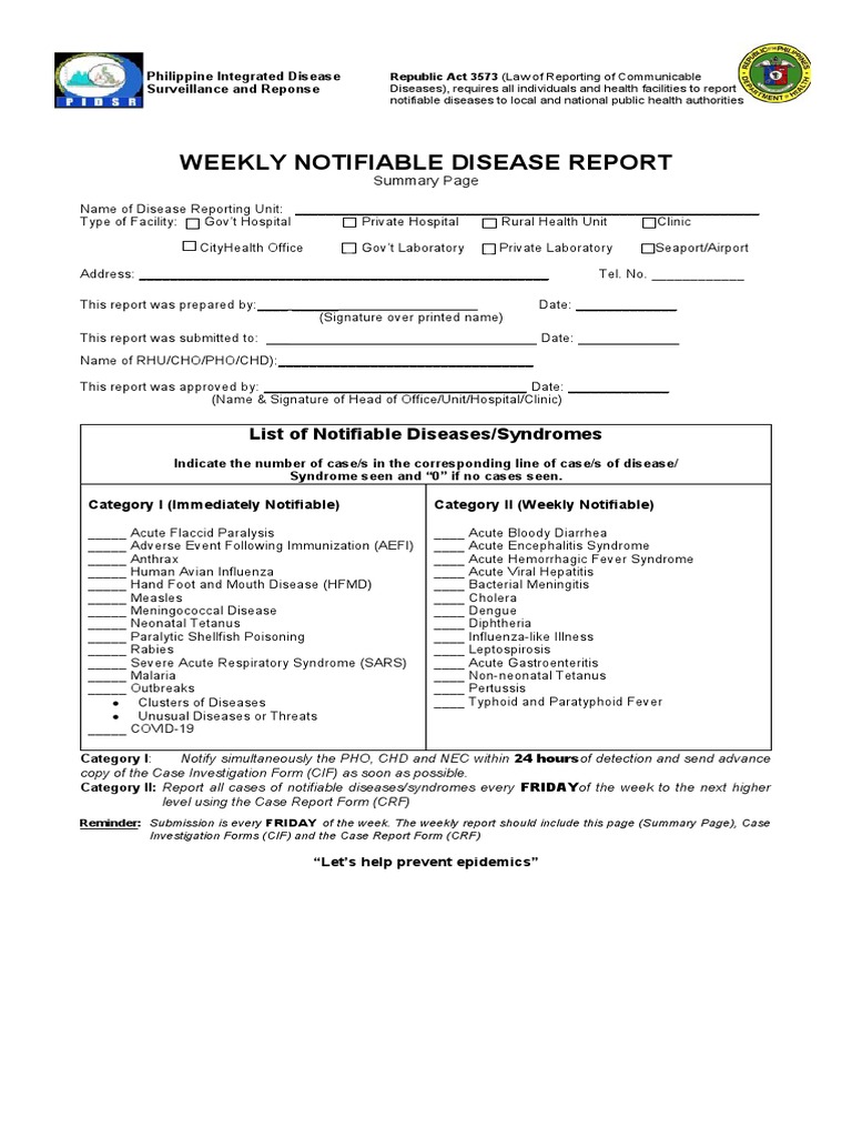 Weekly Notifiable 2023 | PDF