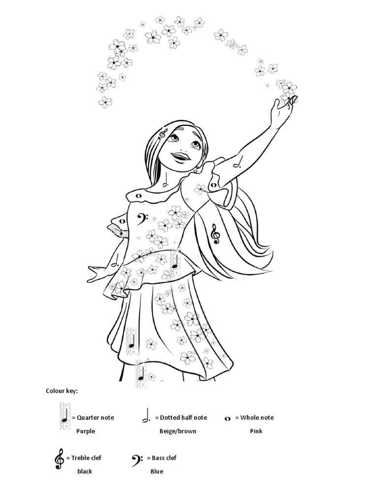 Coloring Music Notes Isabella | PDF